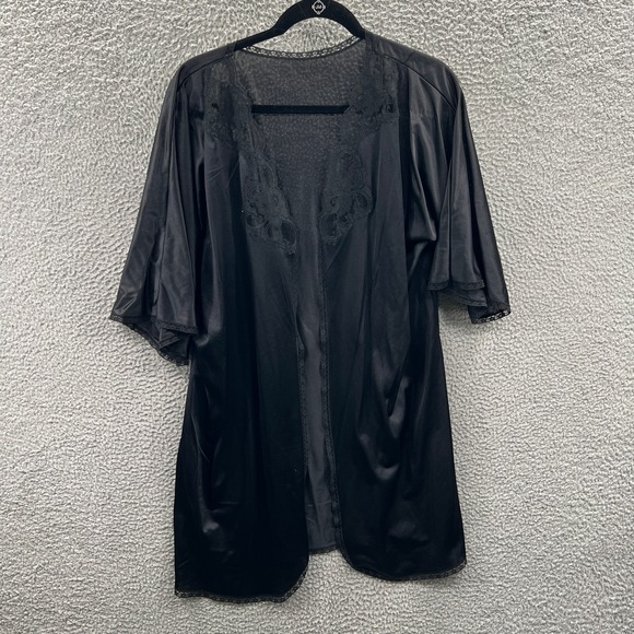 Intimates & Sleepwear | Womens Sheer Open Front Kimono Robe Goth ...